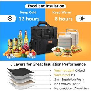 Kitchen | Tactical Lunch Box Large Expandable Insulated Lunch Bag ...